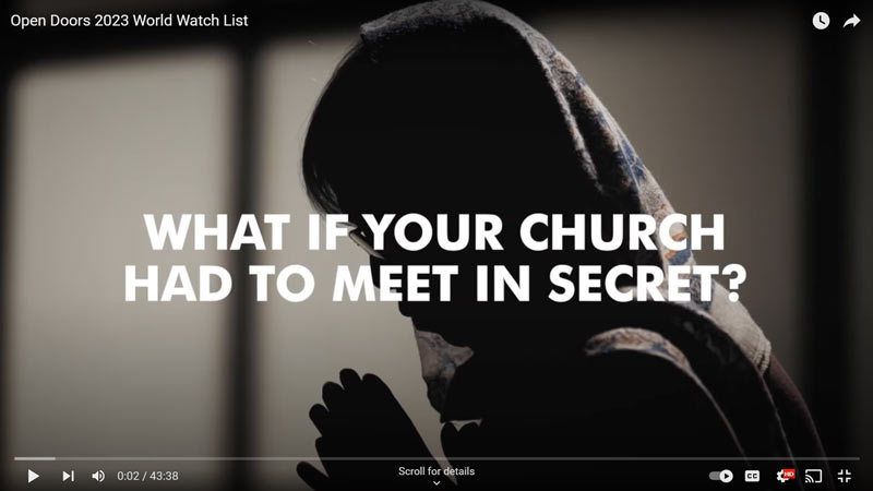 Open Doors 2023 World Watch List - Save the Persecuted Christians